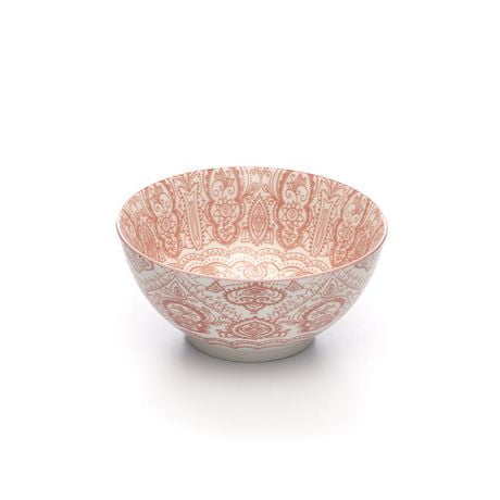 Click here for Brilliant Paisley Fraise Bowl 15 Cm Pink/White prices