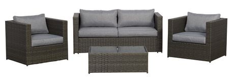 Click here for Think Patio Galena 4Pc Club Chair Conversation Set prices