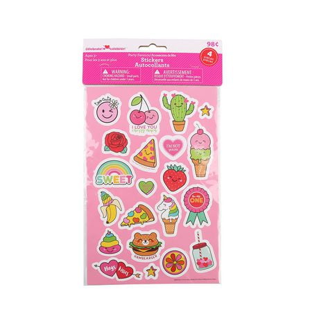 STICKERS-LIGHT PINK, 4 sheets as a set - Walmart.ca