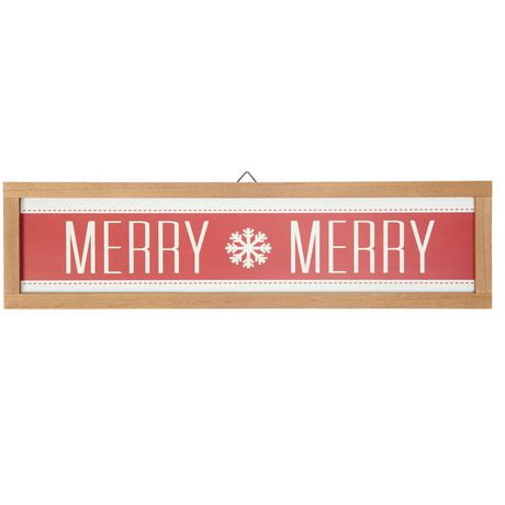 Holiday Time 23" Red Merry Merry Christmas Hanging Sign | Walmart Canada
