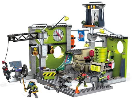 MEGA BLOKS Teenage Mutant Ninja Turtles - Lair Hideout Building Set ...
