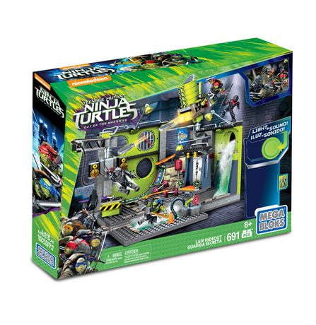 MEGA BLOKS Teenage Mutant Ninja Turtles - Lair Hideout Building Set ...