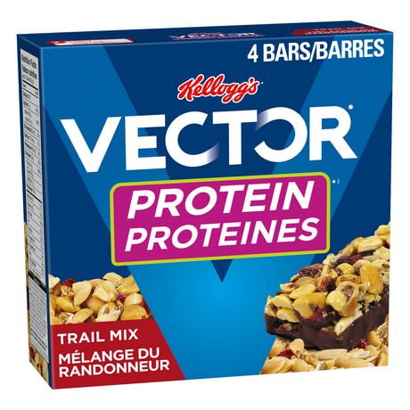Kellogg's Vector Protein bars, Trail Mix , 160g, 4 bars | Walmart Canada