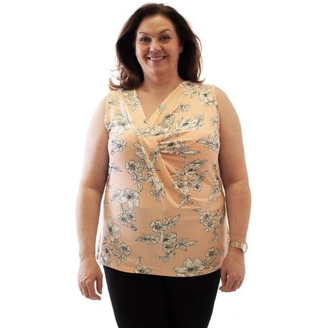 Como Blu Ladies Plus Knit Top | Walmart Canada