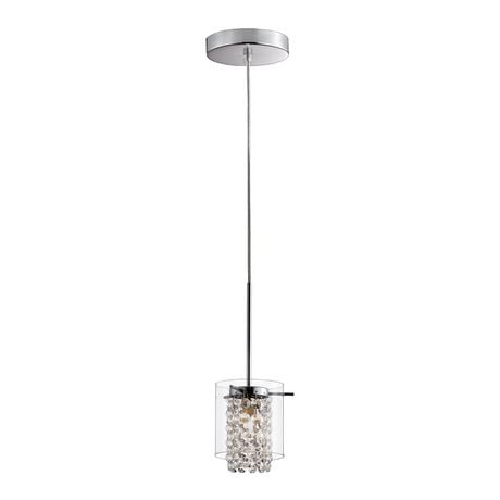 Click here for Bazz Single Pendant With Clear Round Glass Shade A... prices
