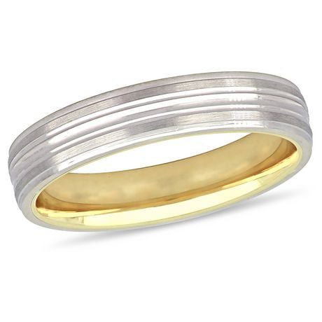 Click here for Asteria Ladies 10 K Two-Tone Gold 4Mm Lightweight... prices