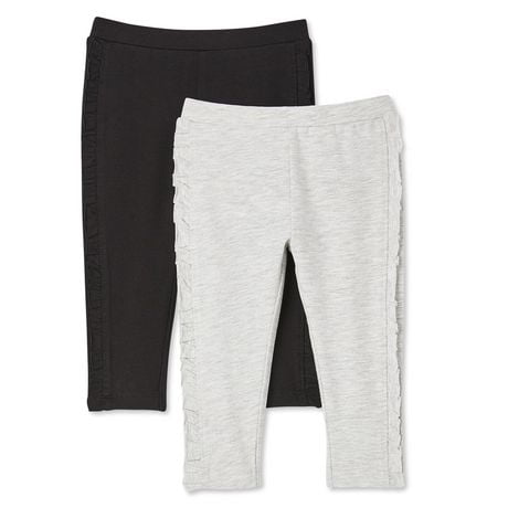 Click here for George Baby Girls Ruffle Legging 2-Pack Black 12-1... prices