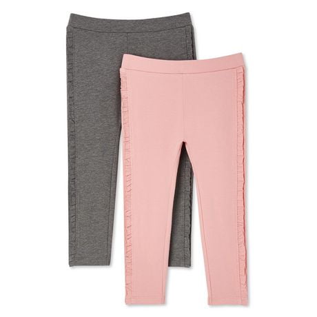 Click here for George Toddler Girls Ruffle Legging 2-Pack Grey 2T prices