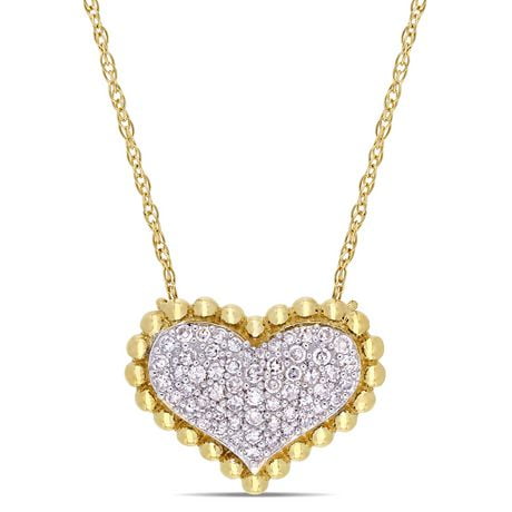 Click here for Miabella 1/4 Carat T. W. Diamond 10 K Yellow Gold... prices