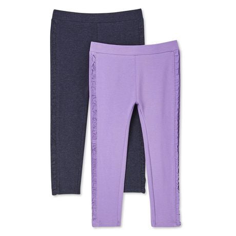 Click here for George Toddler Girls Ruffle Legging 2-Pack Purple... prices