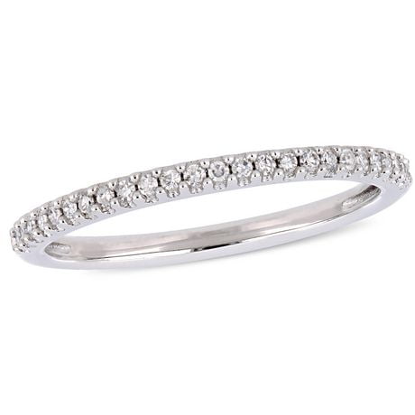 Click here for Miabella 1/8 Carat T. W. Diamond 14 K White Gold E... prices
