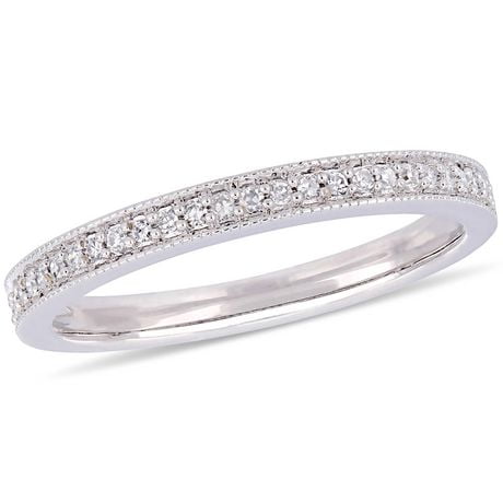 Click here for Miabella 1/8 Carat T. W. Diamond 14 K White Gold E... prices