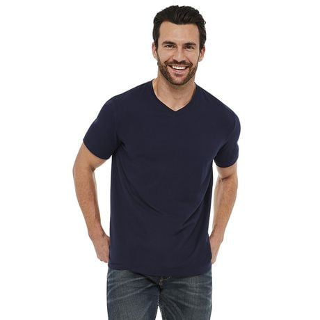 Click here for George Mens Stretch V-Neckline Tee Navy Xl prices