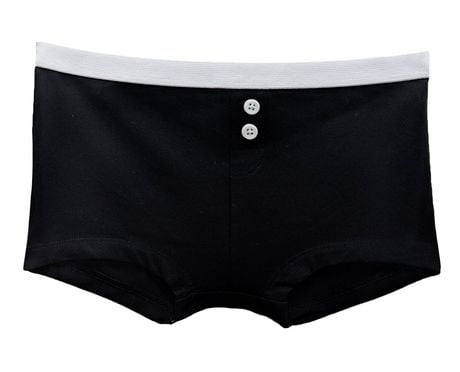 Click here for George Girls Cotton Boy Short Single Pack Black M prices