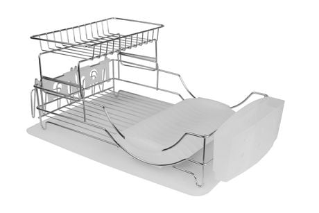 Click here for Home Basics Chrome Plated Steel 2 Tier Deluxe Dish... prices