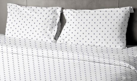 Johnson Home 200 Thread Count Organic Cotton Sheet Set Wisteria Stripe ...