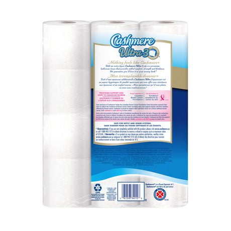 Cashmere Ultra Double Roll 3 Ply Bathroom Tissue Paper | Walmart Canada