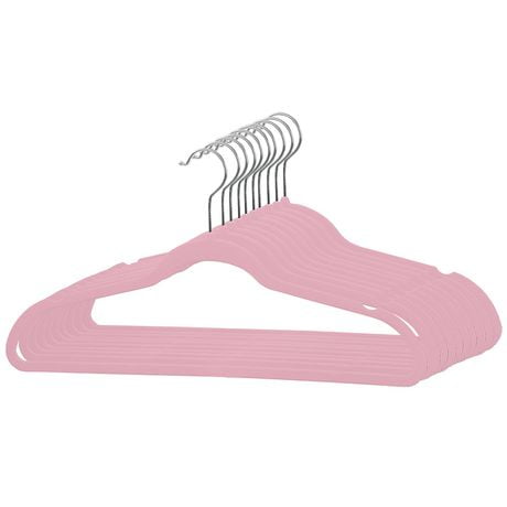 Click here for Home Basics 10 Piece Velvet Hanger  Pink Pink 10 P... prices