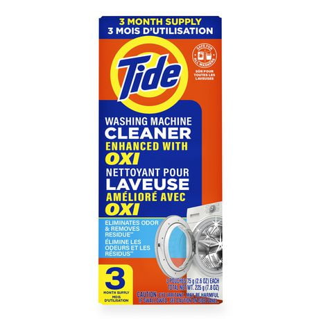 Tide Washing Machine Cleaner with Oxi Powder, Odor Eliminator and ...