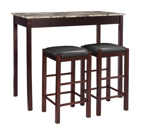 Click here for Linon Hampton Three Piece Tavern Set Espresso # prices