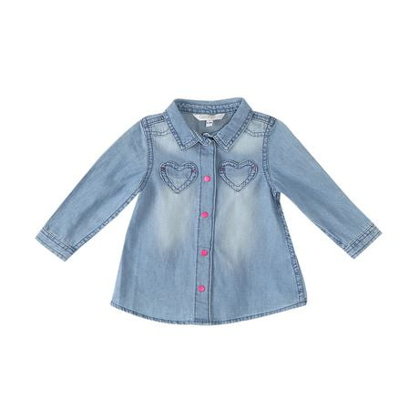 George Toddler Girls' Chambray Shirt | Walmart Canada