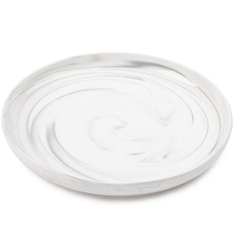 Thyme & Table Grey Marble Stoneware Round Dinner Plate - Walmart.ca
