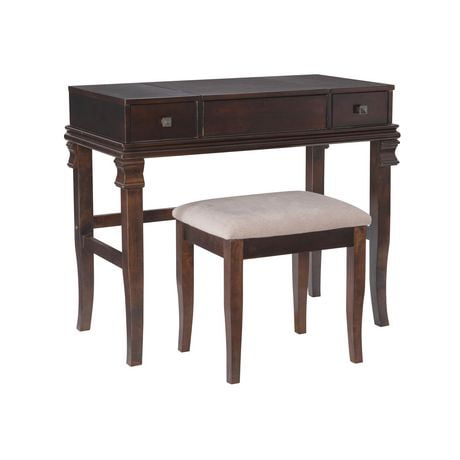 Click here for Linon Marcy Walnut Vanity Set Walnut # prices