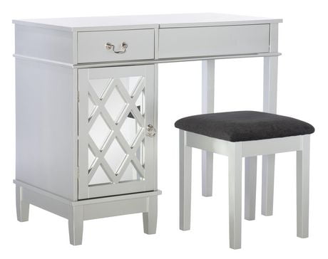 Riley Silver Lattice Vanity Set - Walmart.ca