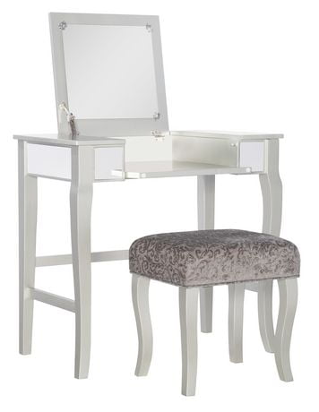 Click here for Linon Claire Silver Vanity Set Silver # prices