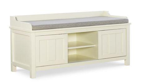 Click here for Linon Westville White Storage Bench Antique White... prices