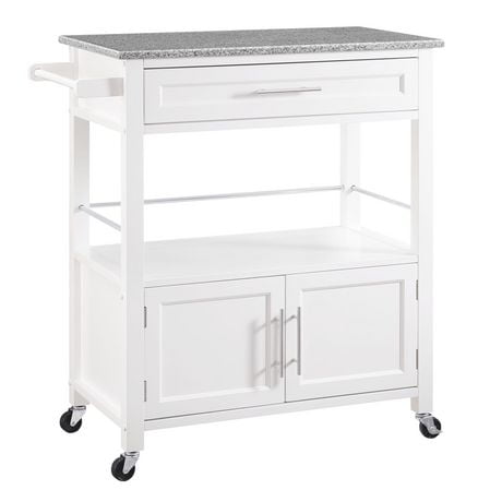 Click here for Linon Alders White Kitchen Cart White # prices