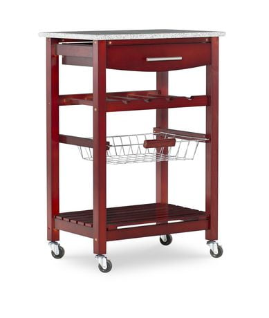 Click here for Linon Spence Wenge Kitchen Cart Natural # prices