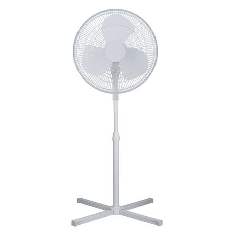 Click here for Ecohouzng 16 Inch Oscillating Pedestal Fan White prices