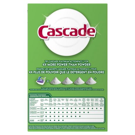 Cascade® Powder Dishwasher Detergent, Fresh Scent | Walmart Canada