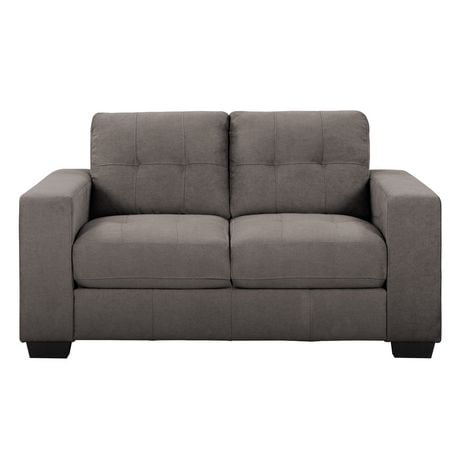 Click here for Corliving Club Tufted Chenille Fabric Loveseat Gre... prices