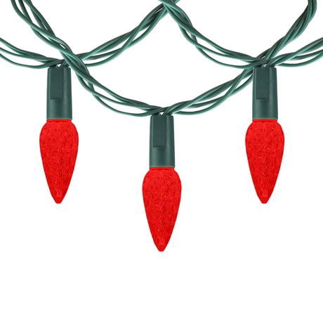 200 C6 String Light in Red, Green Wire - Walmart.ca