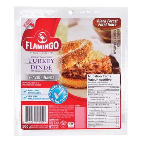 Flamingo Shaved Black Forest Smoked Turkey Breast Roast | Walmart Canada