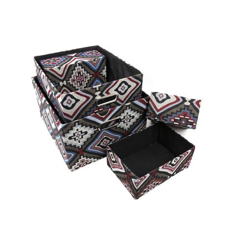 Click here for Truu Design  Bird Eye Storage Basket Set Of 5  Mul... prices