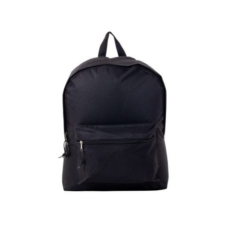 Jetstream Front Utility Pocket Backpack, Solid Black, Simple daily ...
