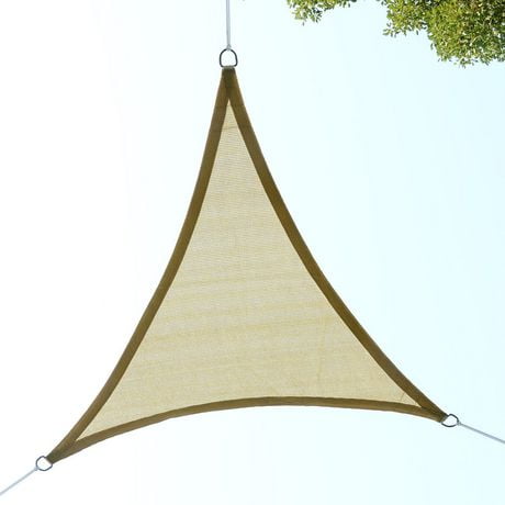 Click here for Outsunny Triangle 12 Canopy Sun Sail Beige 12 Feet prices