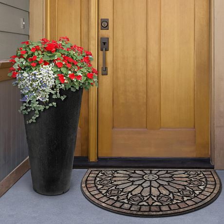 Click here for Everleaf Recycled Rubber 26 Tall Round Planter  Bl... prices