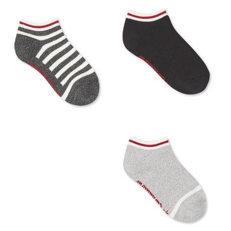 Click here for Canadiana Kids Unisex Low-Cut Socks 3-Pack Grey 3-... prices