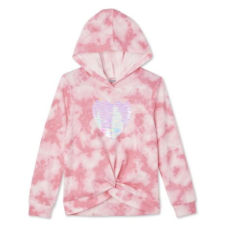 Click here for George Girls Wrapped Hem Hoodie Pink Xs prices
