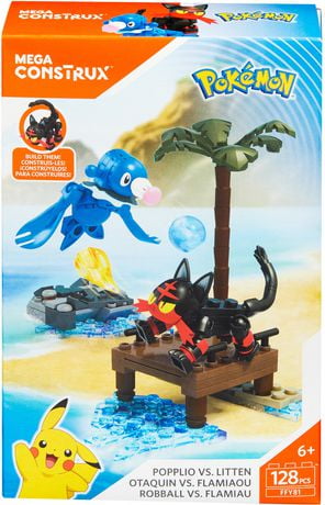 Mega Construx Pokemon Litten Vs. Popplio Set - Walmart.ca