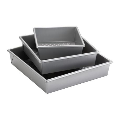 Cake Boss 3 Tiered Square Cake Pan Set | Walmart Canada
