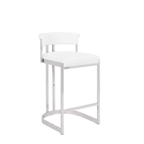 Click here for Home Gear Zara 25 Counter Stool Upholstered White... prices