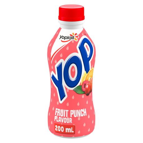 Yop by Yoplait Fruity Edition Fruit Punch Flavour 2% MF Drinkable ...