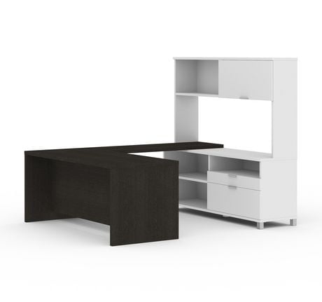 Click here for Bestar Pro-Linea 72W U-Shaped Executive Desk With... prices