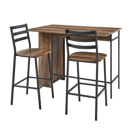 Click here for Manor Park 3-Piece Drop Leaf Counter Table Set - R... prices