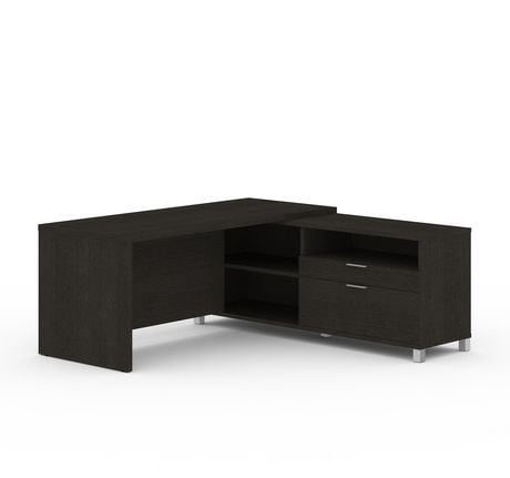 Click here for Bestar Pro-Linea 72W L-Shaped Office Desk Deep Gre... prices